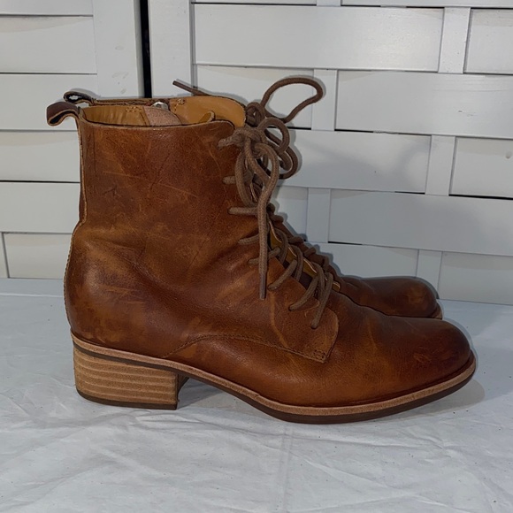 Kork-Ease | Shoes | Kork Ease Calista Brown Leather Ankle Boots Size 7 ...